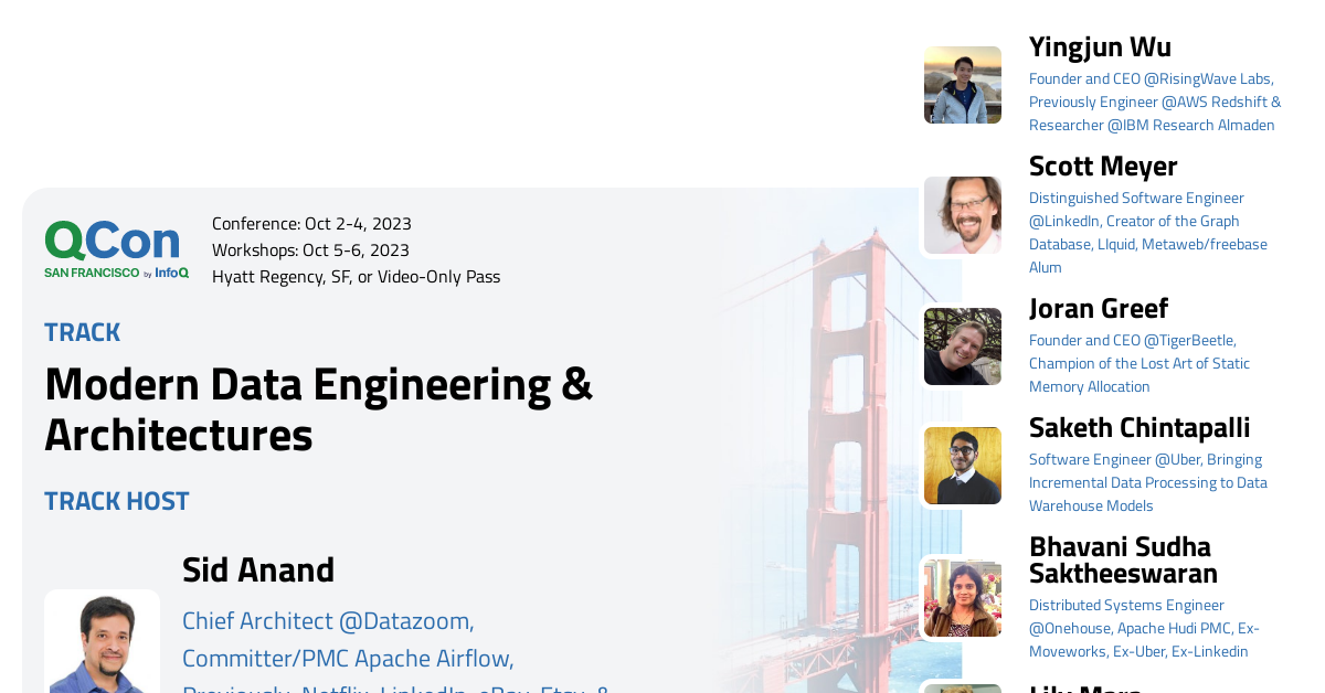 QCon San Francisco 2023 | Modern Data Engineering & Architectures