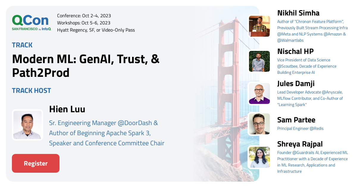 QCon San Francisco 2023 | Modern ML: GenAI, Trust, & Path2Prod