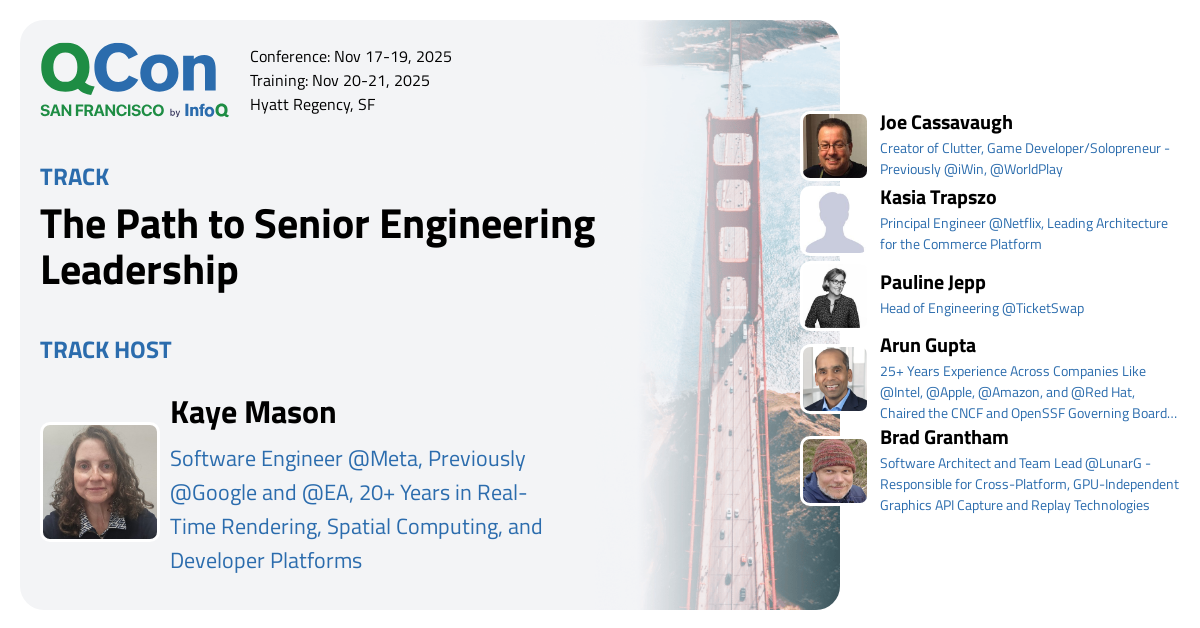 QCon San Francisco 2025 | The Path to Senior Engineering Leadership